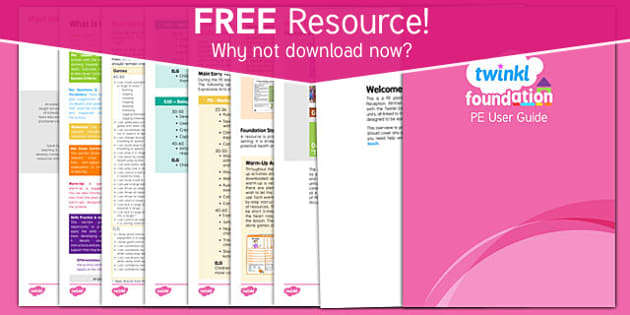 FREE! - Foundation PE Product Guide (teacher made) - Twinkl