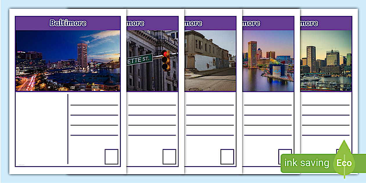 Free Baltimore Postcards Pack for Kids: Download Today!