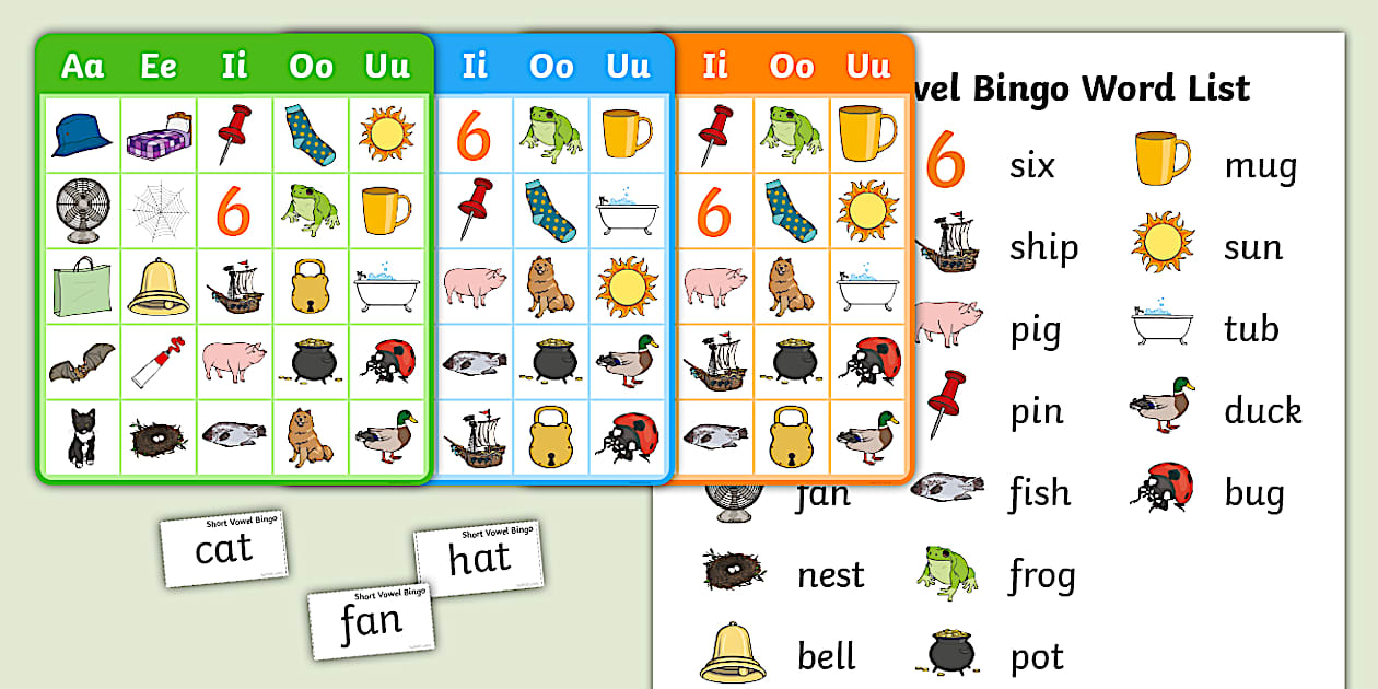 Editable Short Vowel Bingo (teacher made) - Twinkl