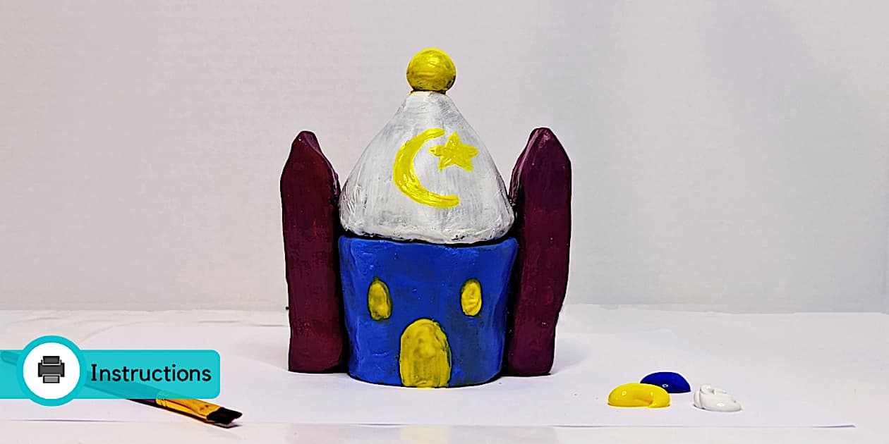 Clay Mosque Gift Box | Eid Crafts
