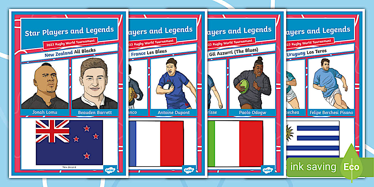 2023 Rugby World Tournament (Star Players and Legends Posters)