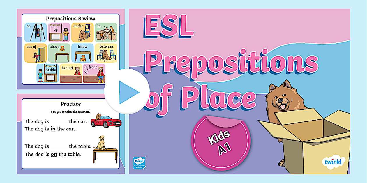 ESL Prepositions of Place - Twinkl