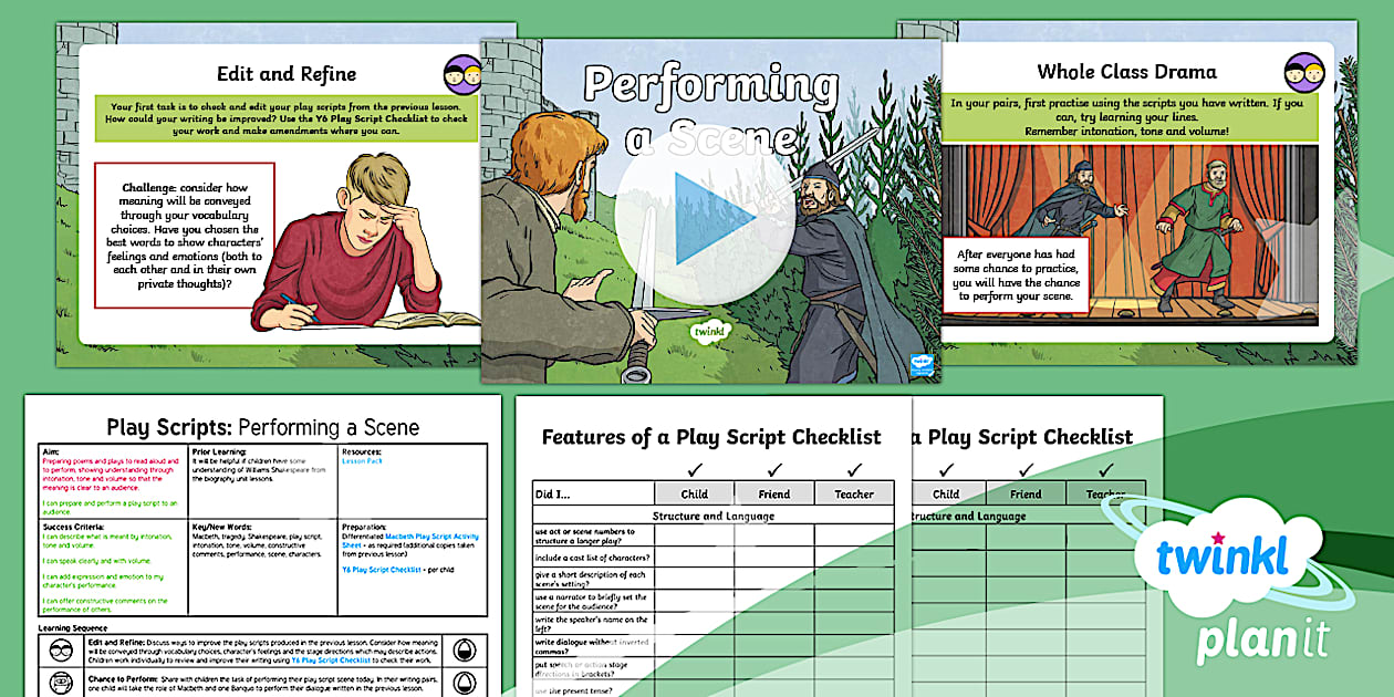 Significant Author: Macbeth: Play Scripts 3 Y6 Lesson Pack