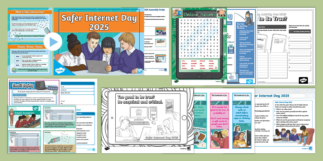 Safer Internet Day 2025 KS2 Activity Pack (teacher made)