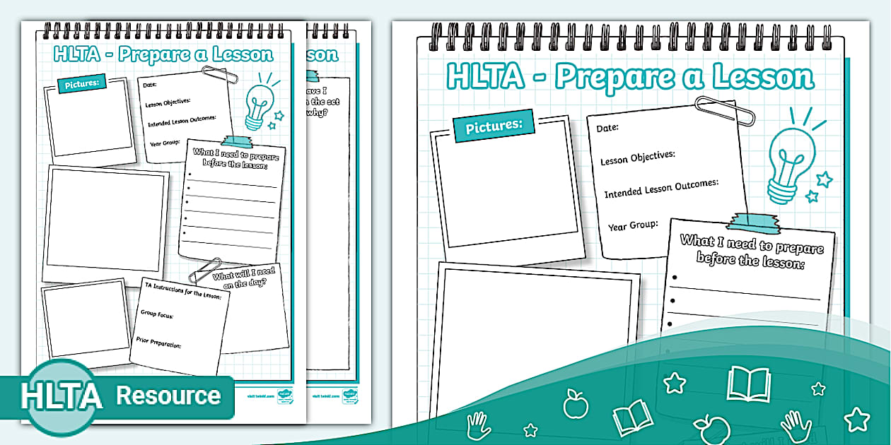 HLTA - Prepare a Lesson (teacher made) - Twinkl
