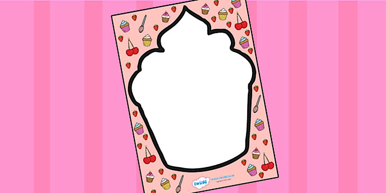 Cupcake Themed Editable Note From Teacher (teacher made)