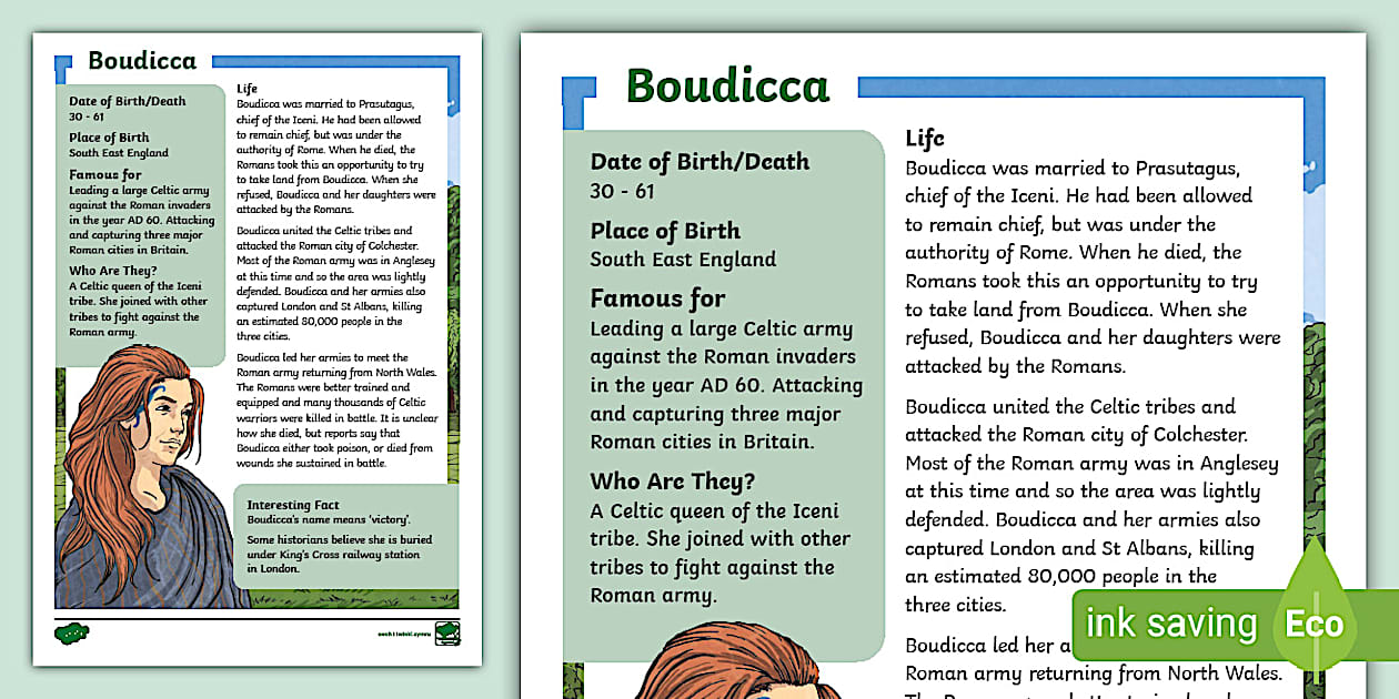 Boudicca Fact File