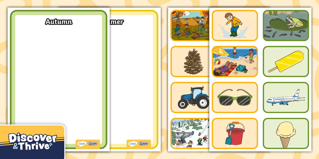 SEE (Environment+Sustainable Living) Seasons Matching Game