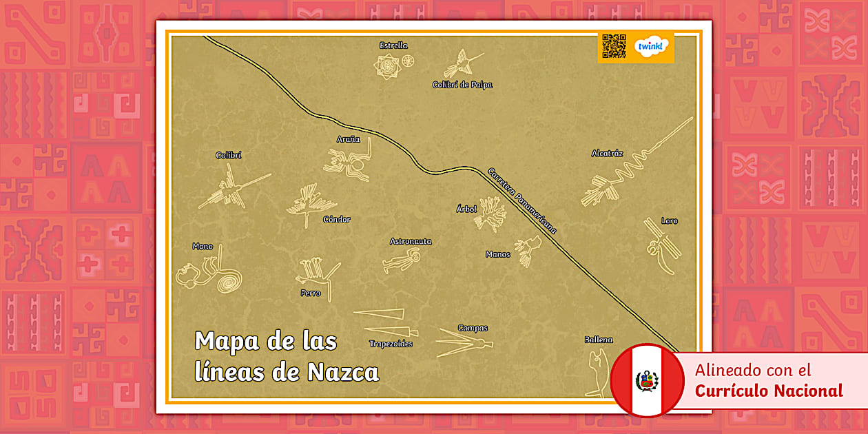Póster: Líneas de Nazca- Guía de trabajo - Twinkl