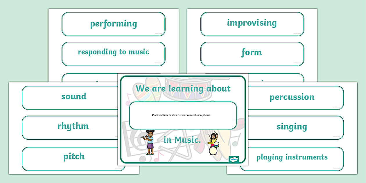 Musical Concepts Editable Poster