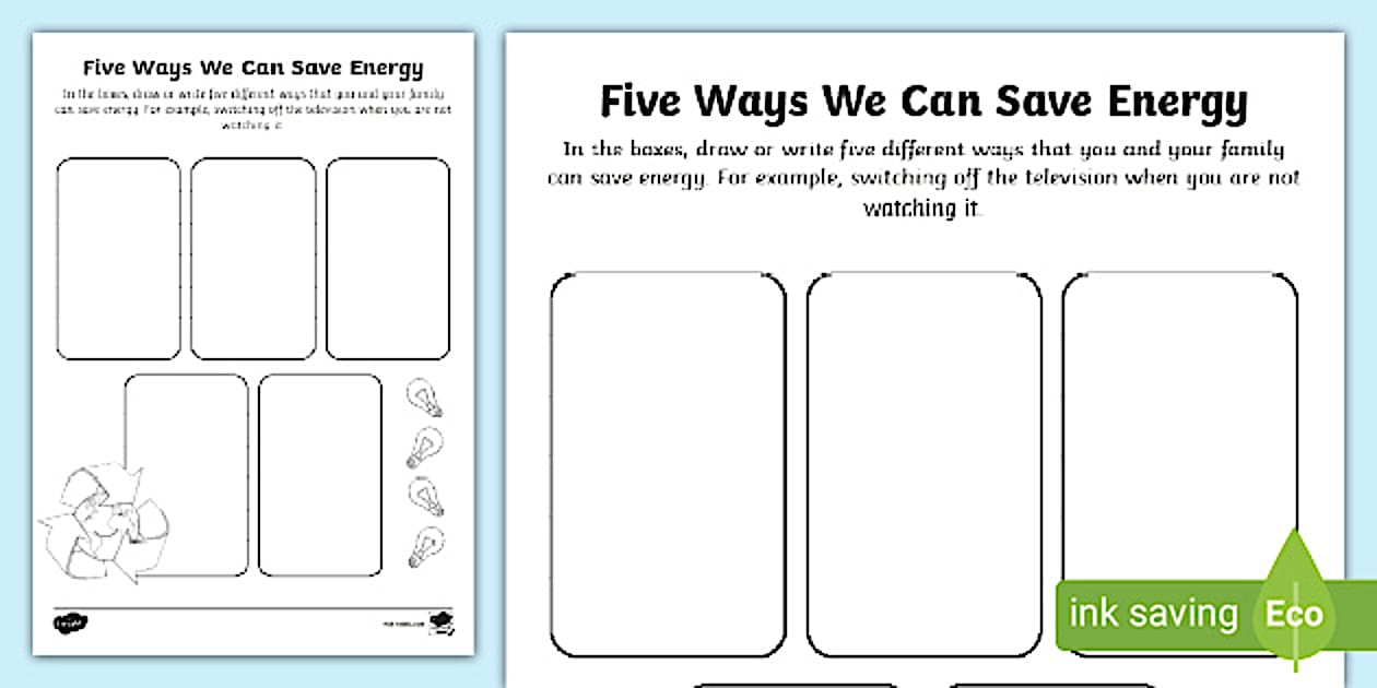 Conservation of Energy Worksheet | Twinkl Resources - Twinkl