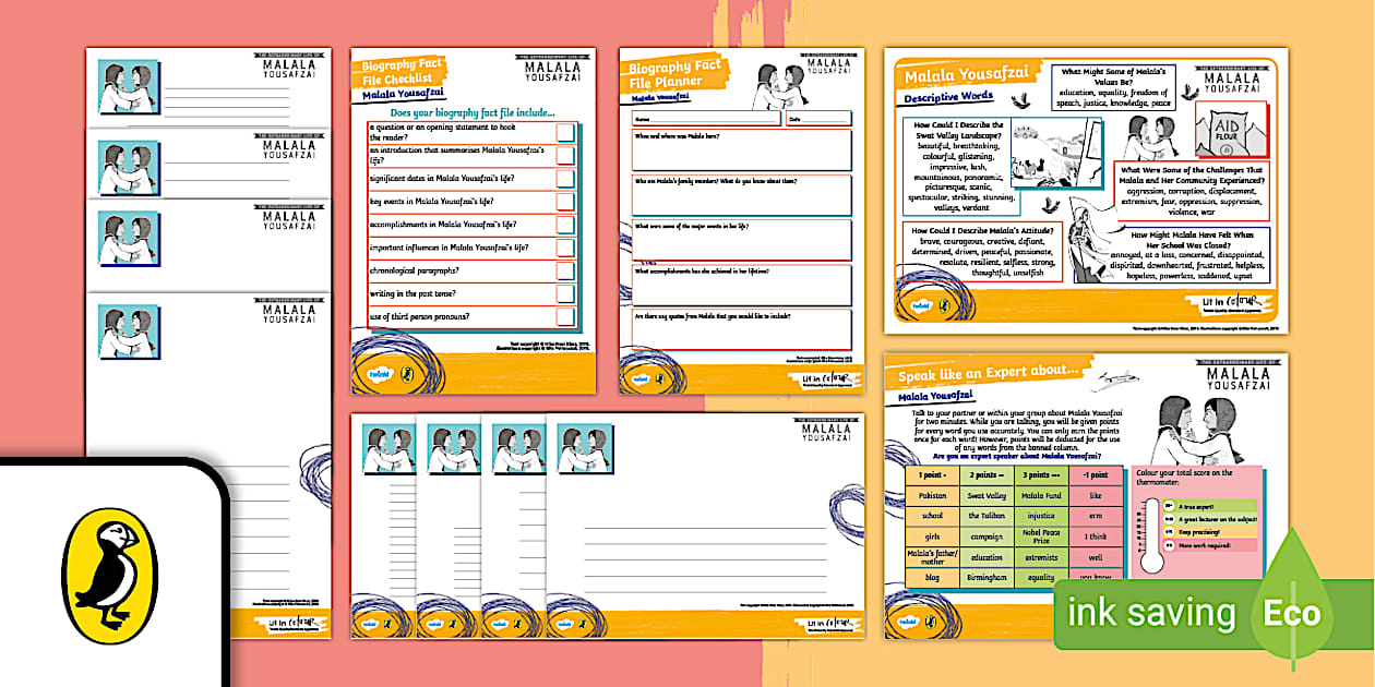 FREE! - The Extraordinary Life of Malala Yousafzai Biography Writing