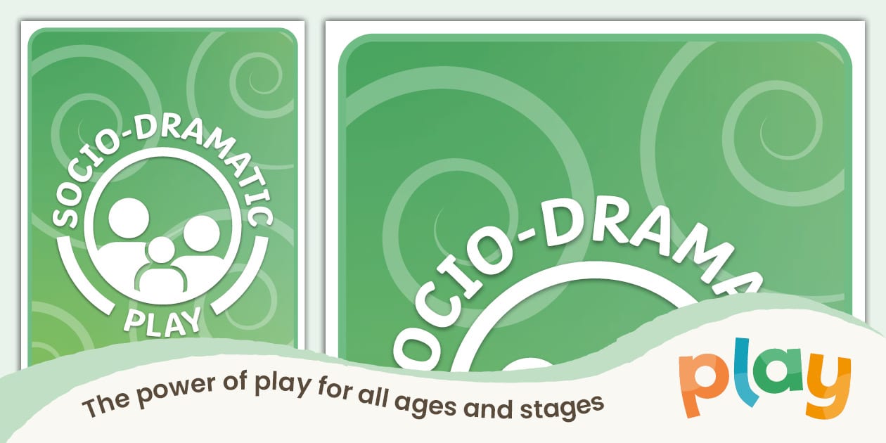 Socio-Dramatic Play Icon Display Poster