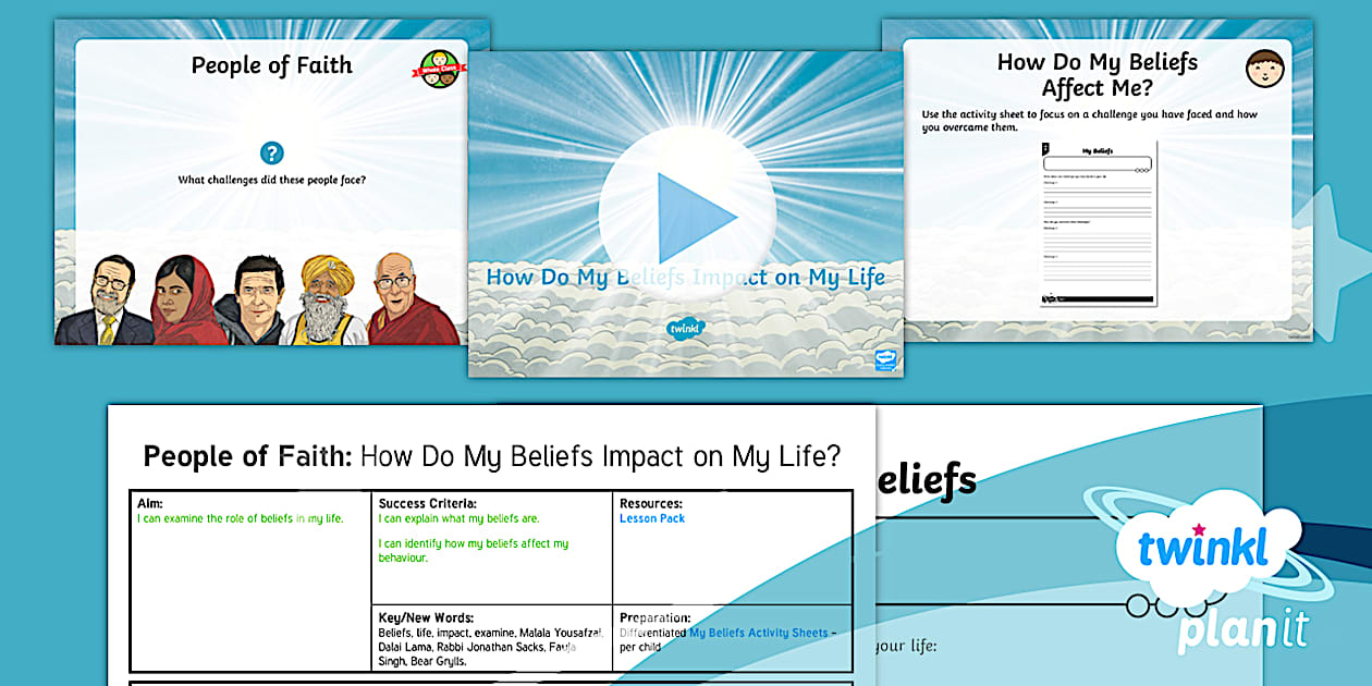 RE: People of Faith: How Do My Beliefs Impact on My Life? Year 4 Lesson ...
