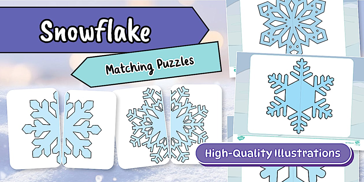 Snowflake Matching Puzzles