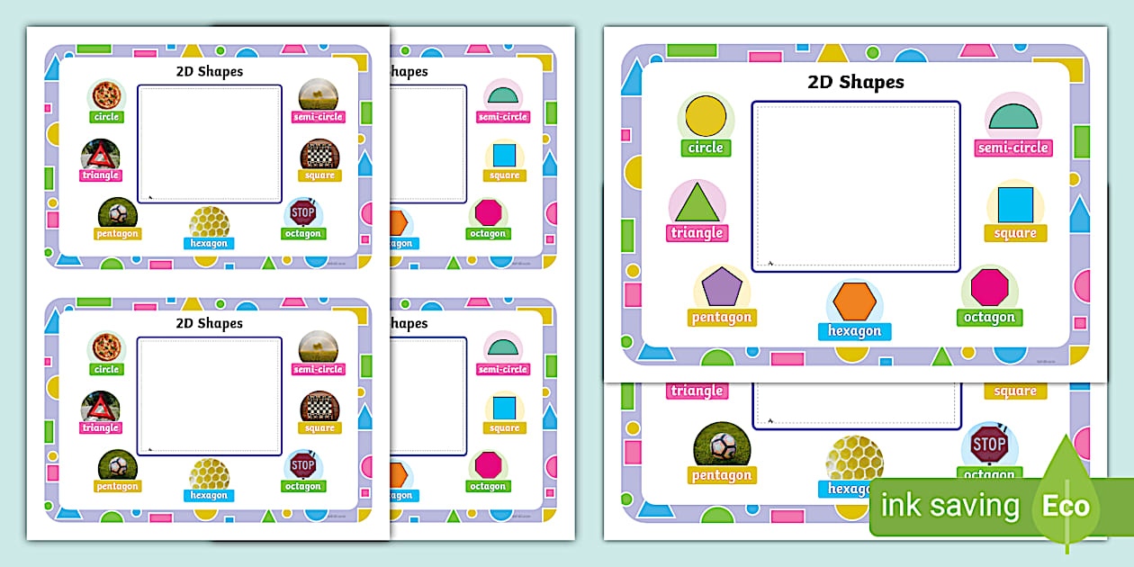 👉 I Spy Frame: 2D Shapes (teacher made) - Twinkl