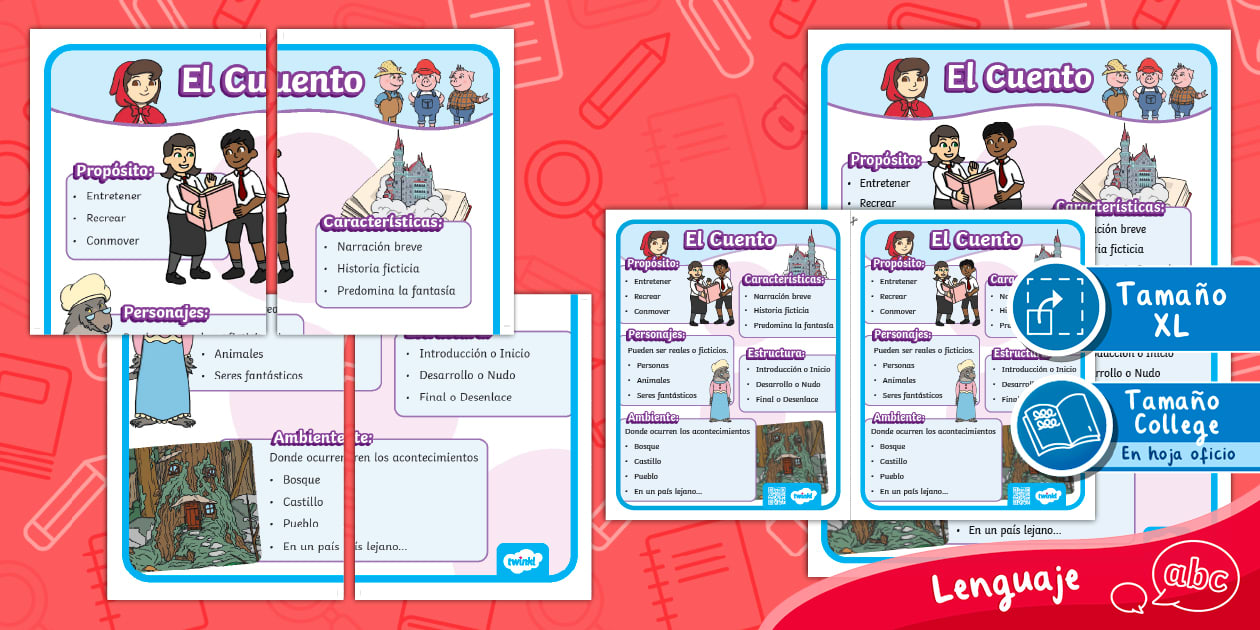 Póster | El Cuento | Tamaño Carta (Hecho por educadores)