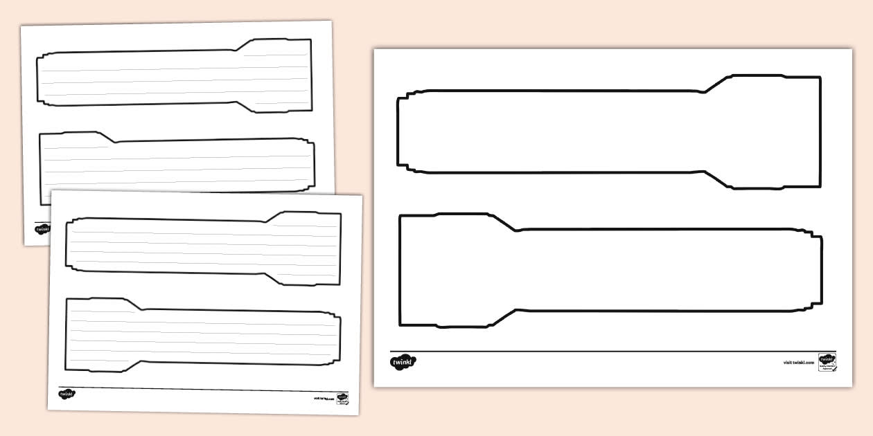 Torch Writing Template - Twinkl Primary English - Twinkl
