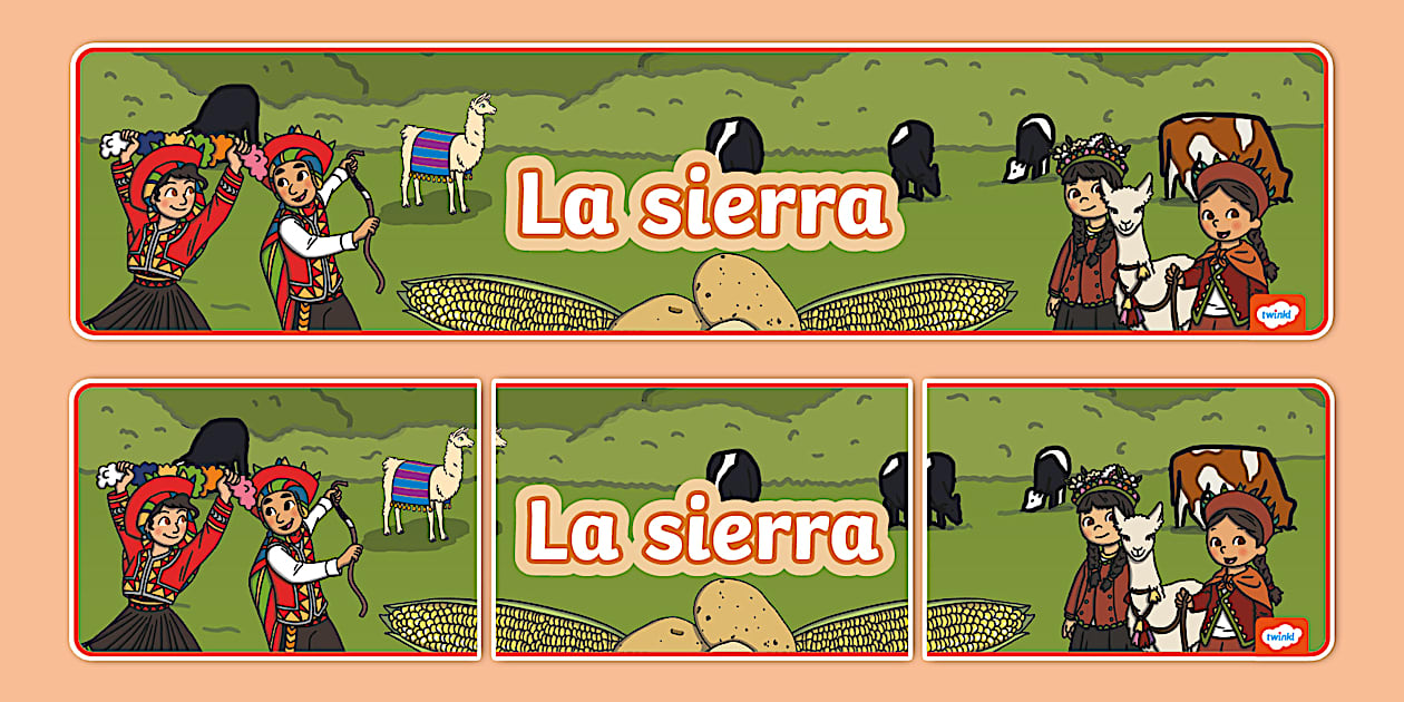 Pancarta: La sierra peruana | Twinkl Perú - Twinkl