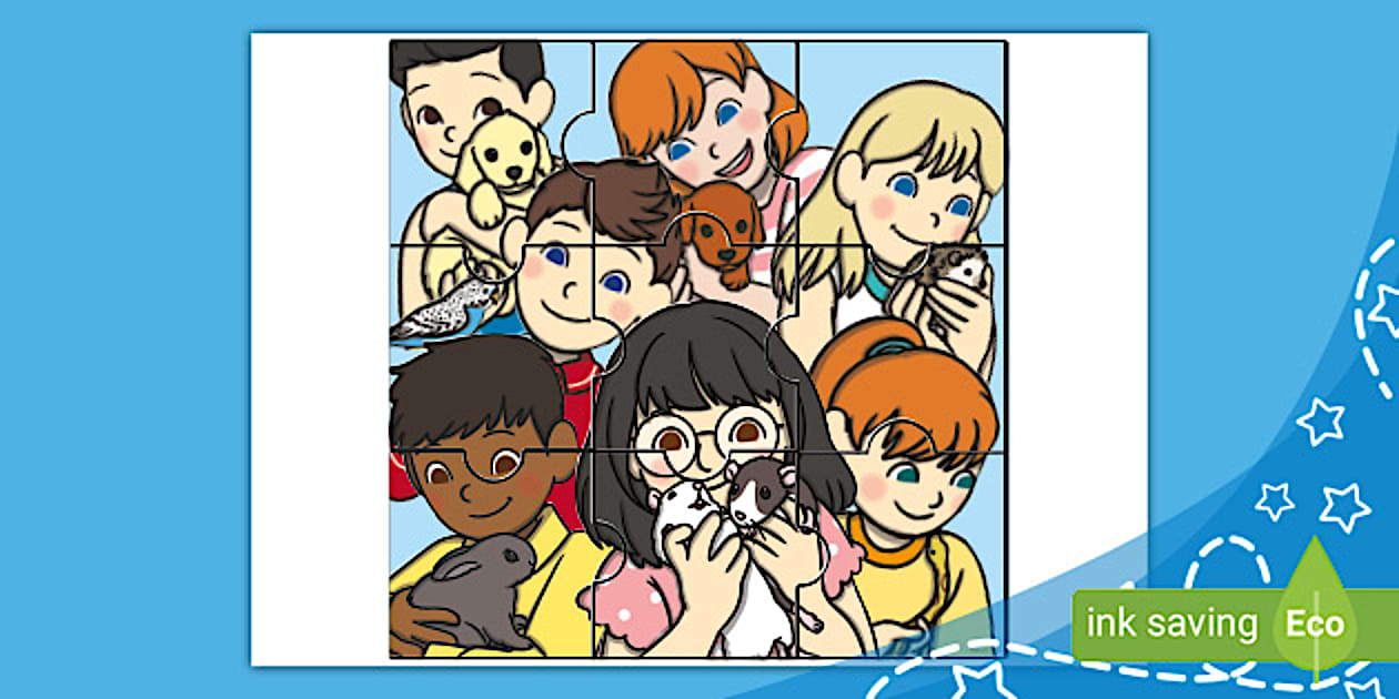 Pets Jigsaw Puzzle (ティーチャーメイド) - Twinkl