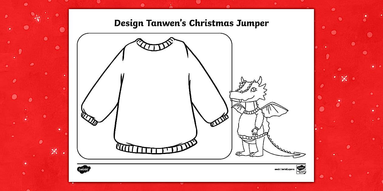 Design Tanwen's Christmas Jumper (teacher made) - Twinkl