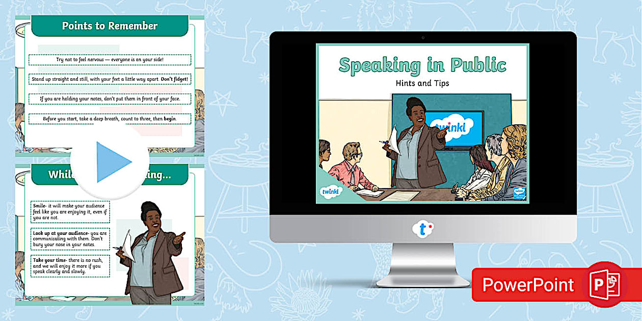 Public Speaking Resources — Hints and Tips PowerPoint