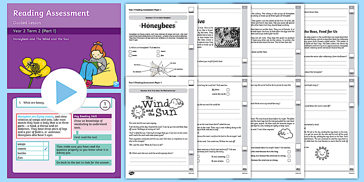 Year 2 Term 2 Paper 1 Reading Assessment Bumper Resource Pack