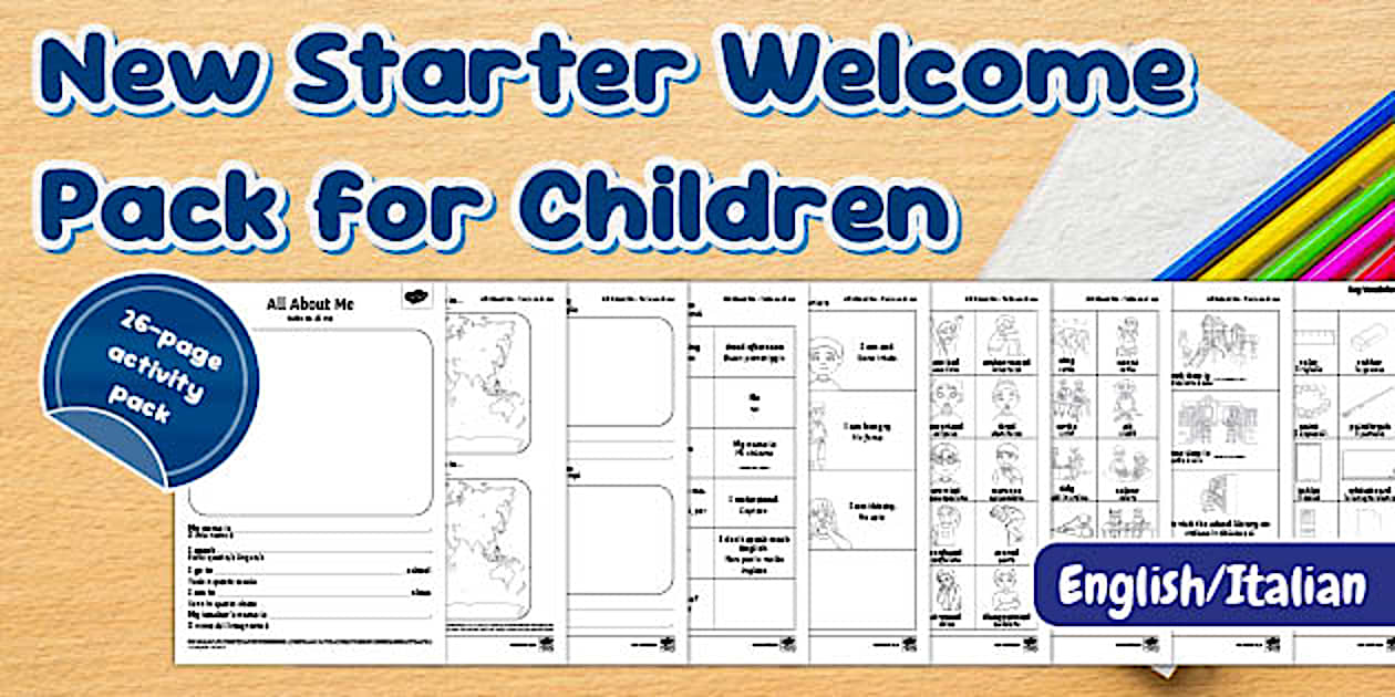New Starter Welcome Activity Booklet - Italian Translation