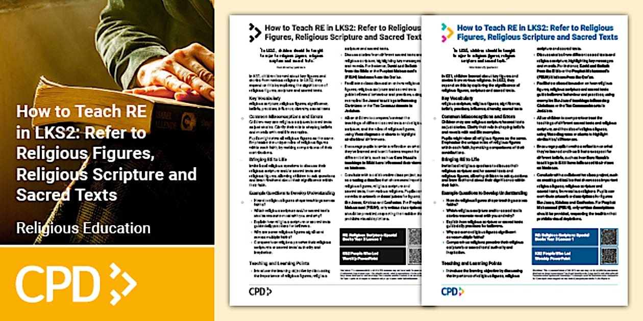 How to Teach RE in LKS2: Refer to Religious Figures, Religious ...