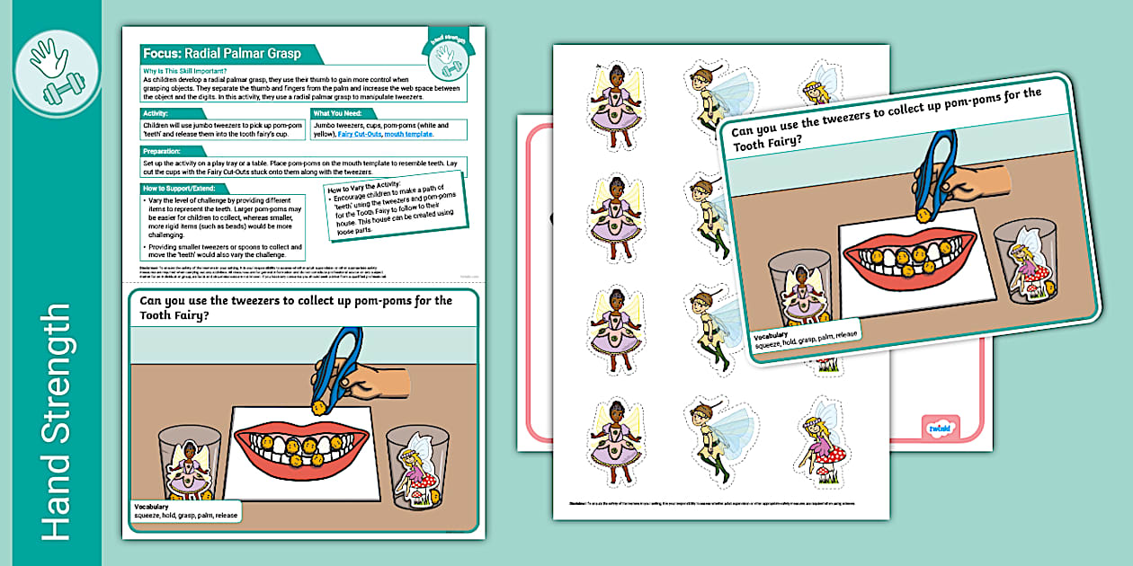 Fine Motor Skills Tooth Fairy Activity | Hand Strength