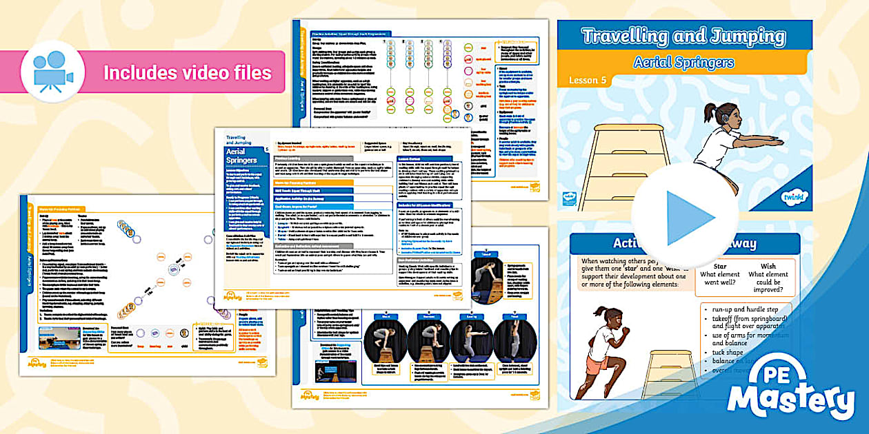 PE Mastery: Year 5 Gymnastics Lesson - Aerial Springers