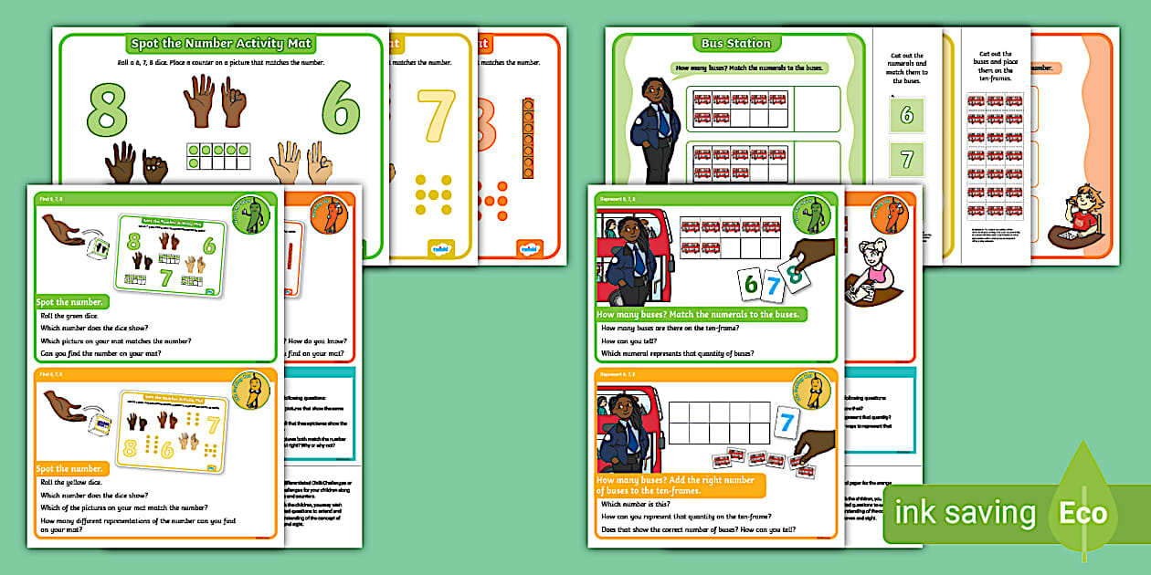 👉 EYFS Maths Find and Represent 6, 7, 8 Chilli Challenges Pack