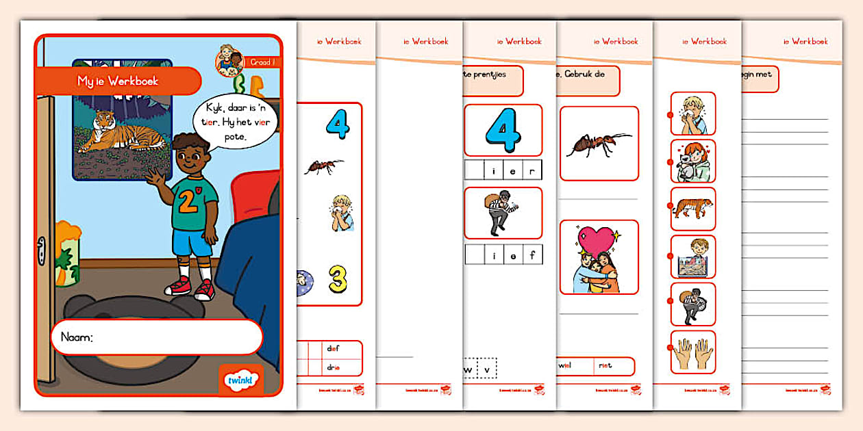 Graad 1 Klanke Werkboek ie (teacher made) - Twinkl