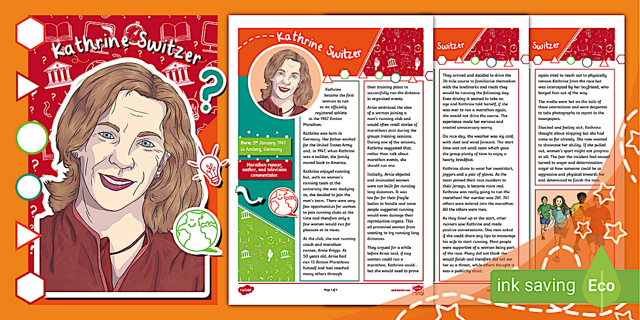 Kathrine Switzer (Teacher-Made) - Twinkl