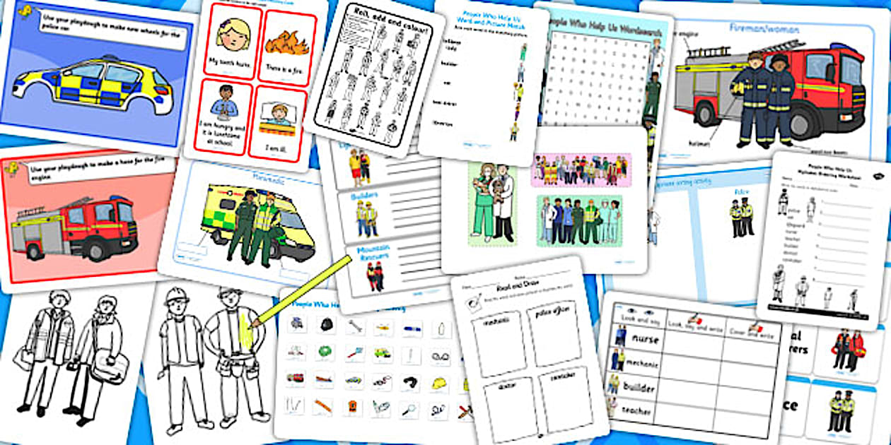 People Who Help Us Activity Pack (teacher made) - Twinkl