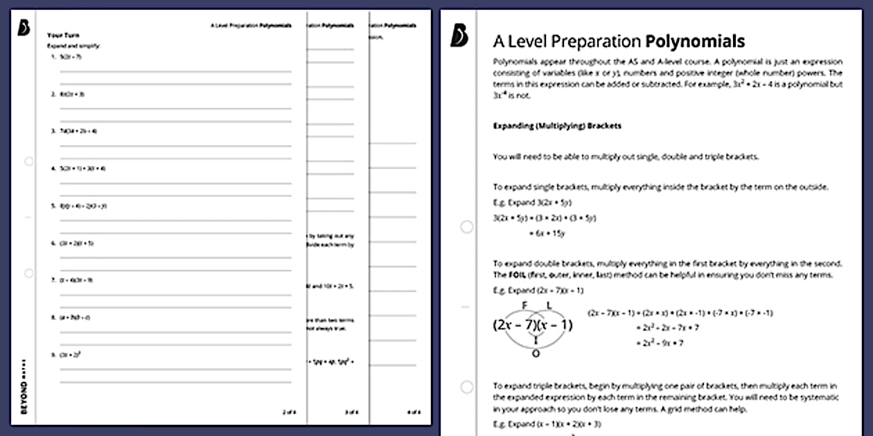 👉 A Level Maths Preparation: Polynomials | KS5 Maths | Beyond