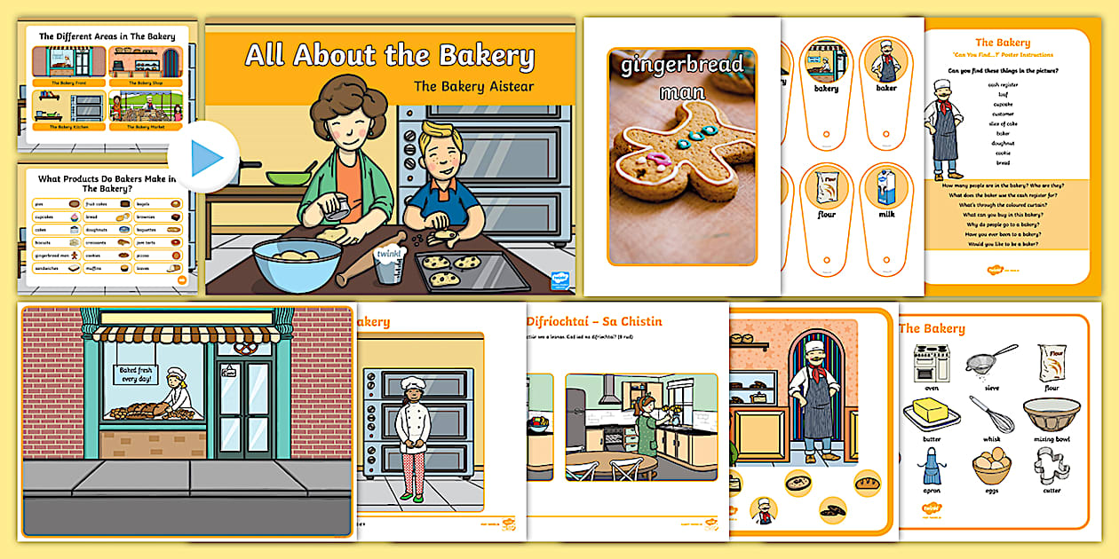 The Bakery Aistear Oral Language Activity Pack - Twinkl