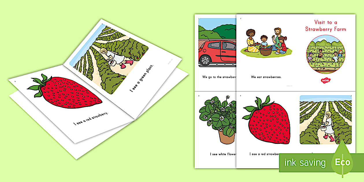 Visit to a Strawberry Farm Emergent Reader (Teacher-Made)