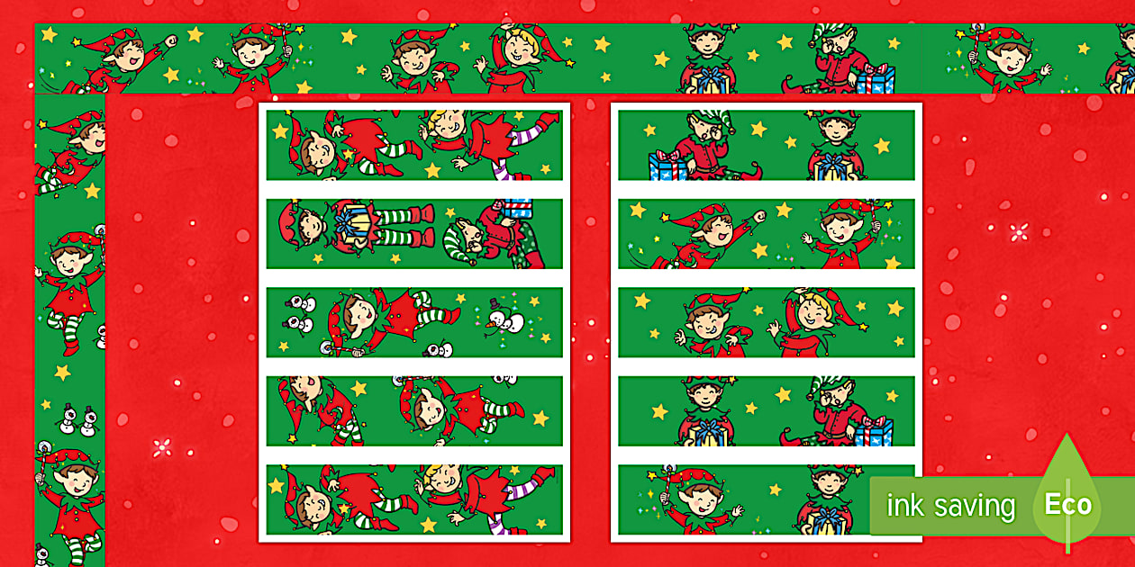 Elf Themed Display Border (teacher made) - Twinkl