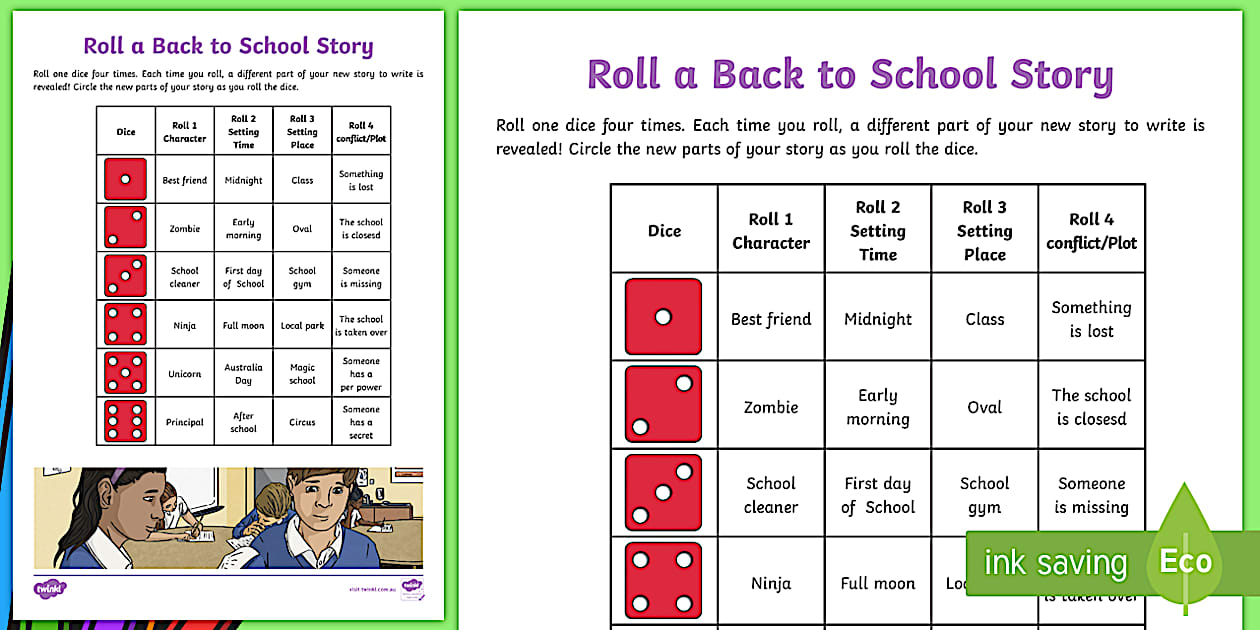 Back to School Roll | Story Activity | Teacher Made | Twinkl