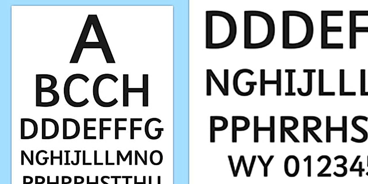 Doctor's Surgery Eye Chart Welsh (teacher made) - Twinkl