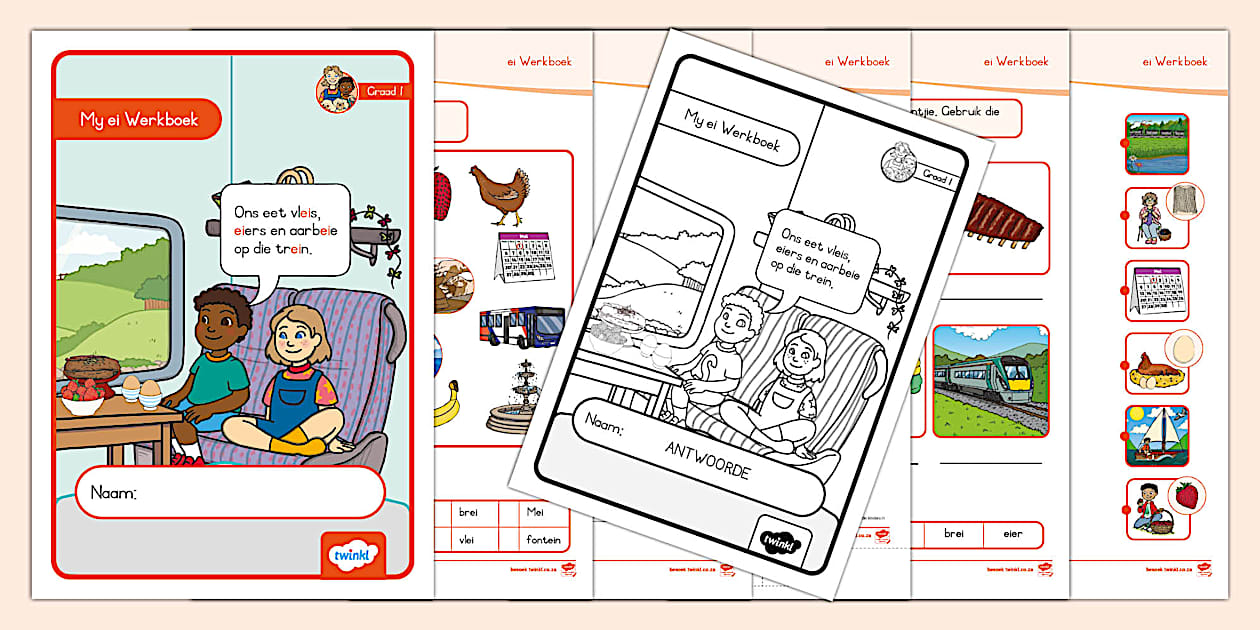 Graad 1 Klanke Werkboek ei (Teacher-Made) - Twinkl