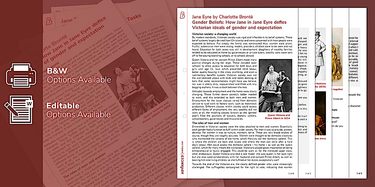 Jane Eyre Revision: Gender and Expectation (Teacher-Made)