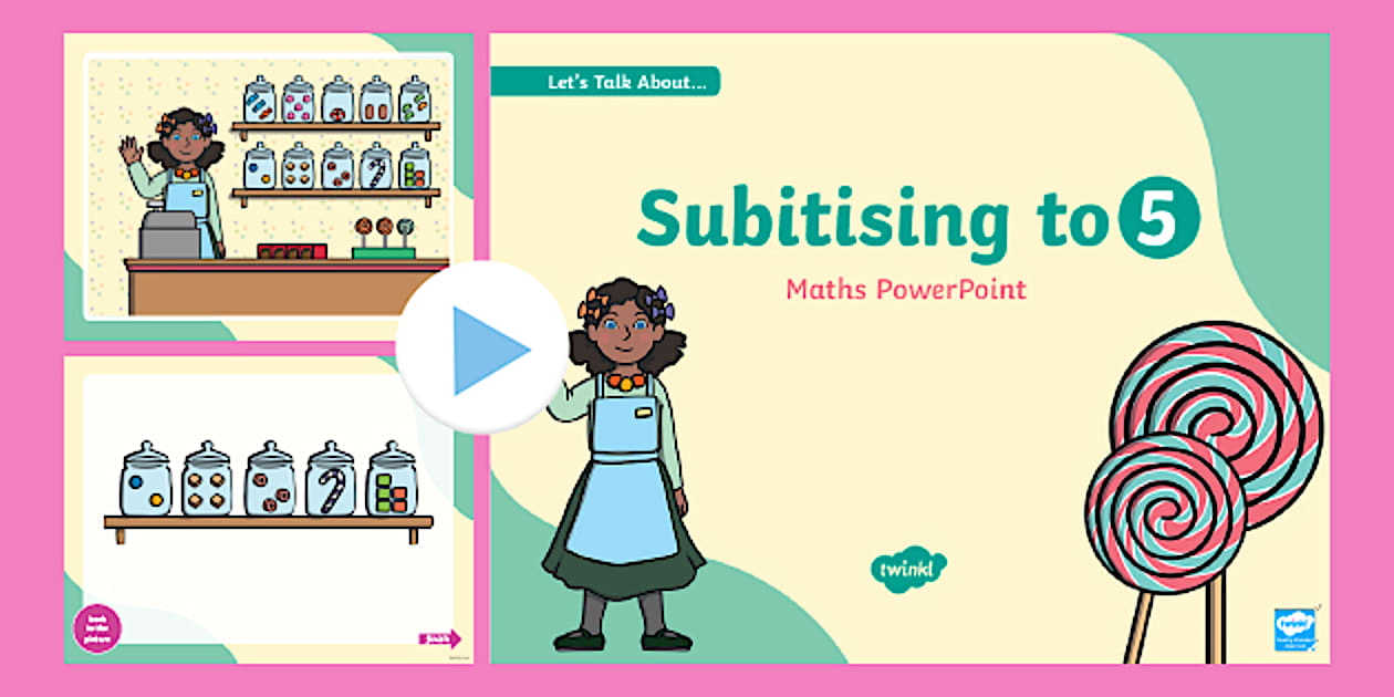 👉 Talk About Subitising to 5 Maths PowerPoint - Twinkl