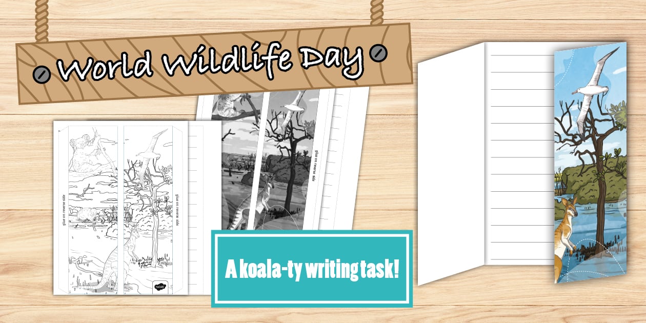 World Wildlife Day Folding Writing Template