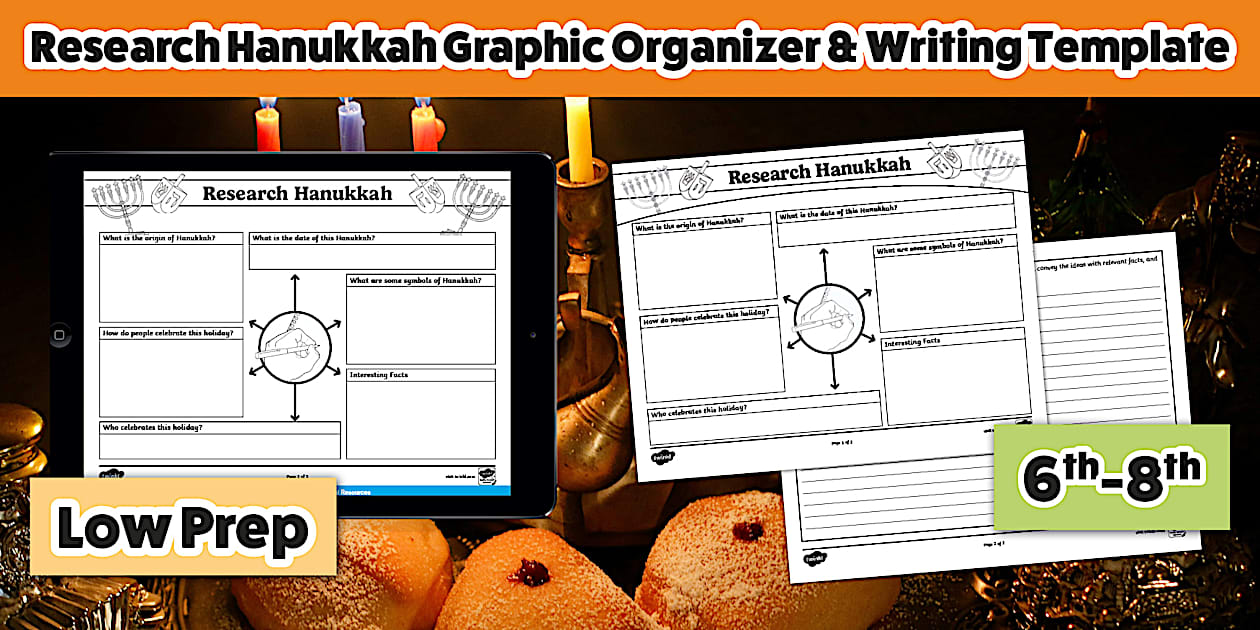 Hanukkah Research Project for 6th-8th Grade | Twinkl USA