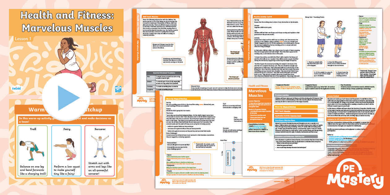 Year 4 Health and Fitness Lesson 1 - Marvelous Muscles!