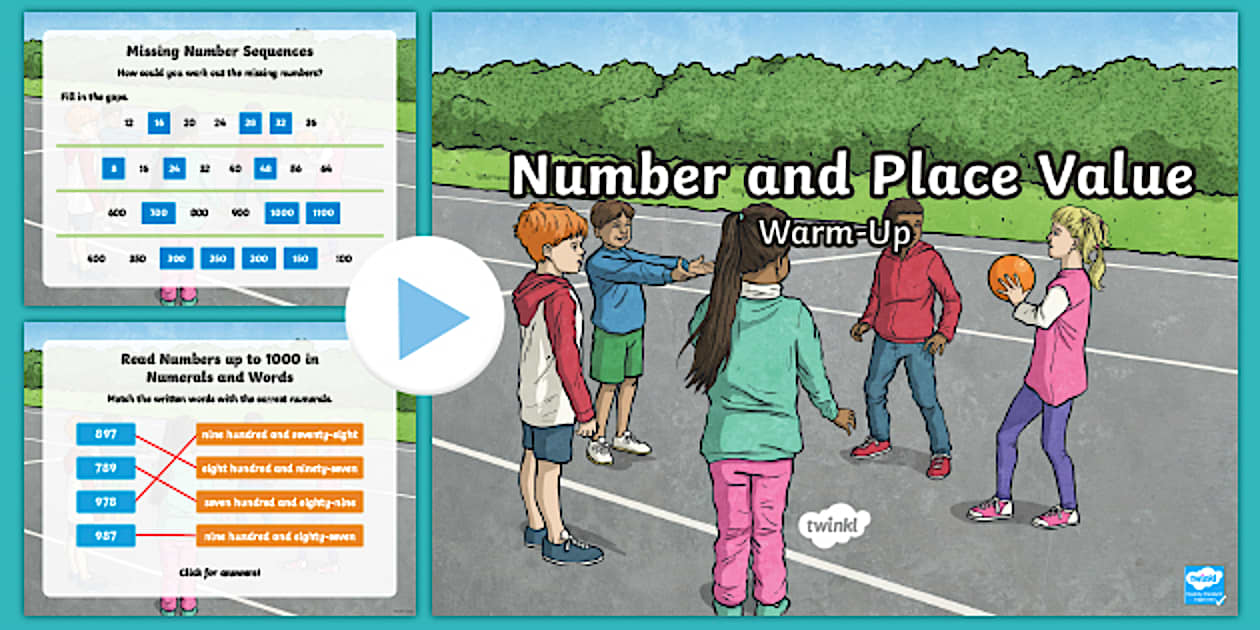 Year 3 Number and Place Value Warm Up PowerPoint - Twinkl