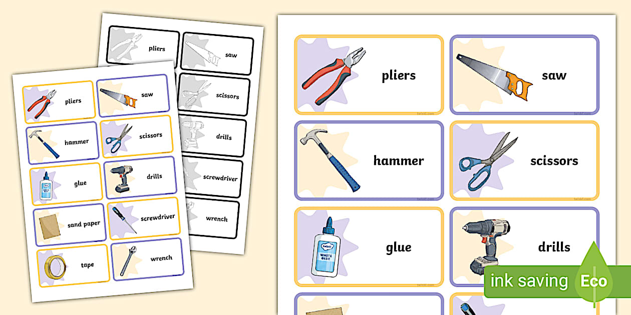 Toolbox Labels (teacher made) - Twinkl