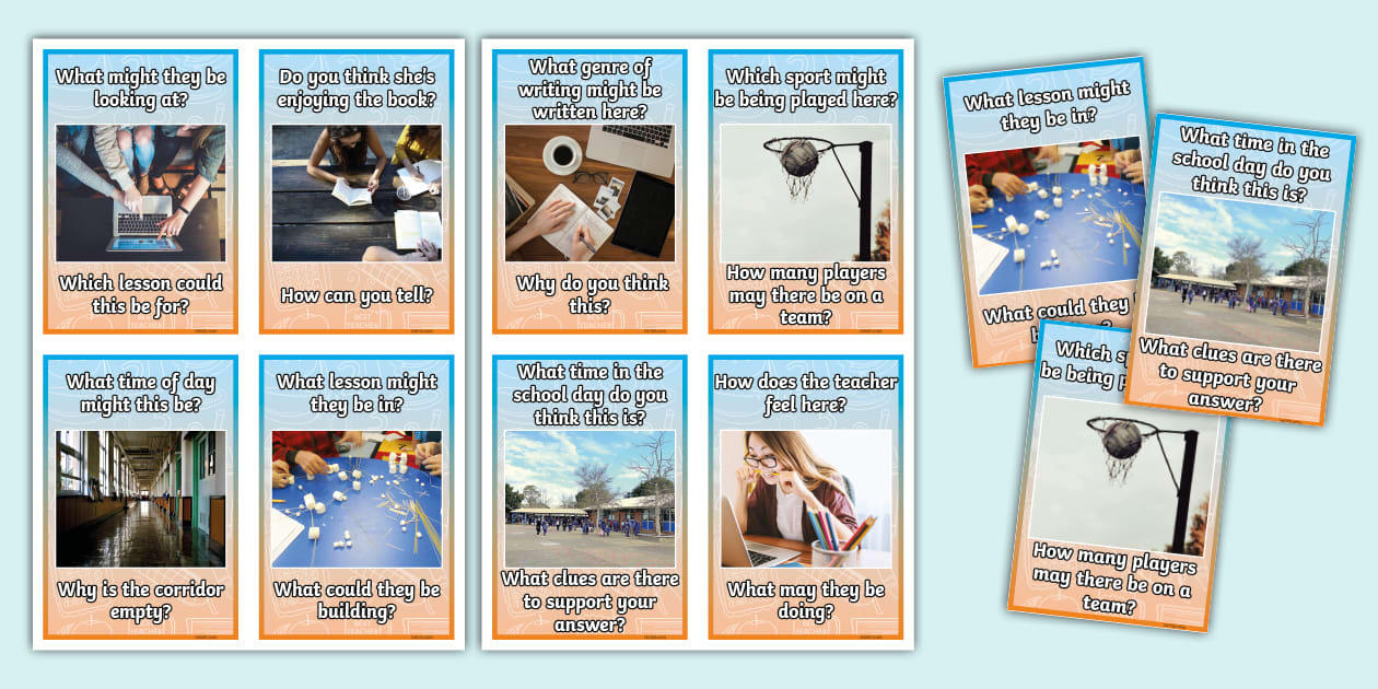 School Inference Photo Cards